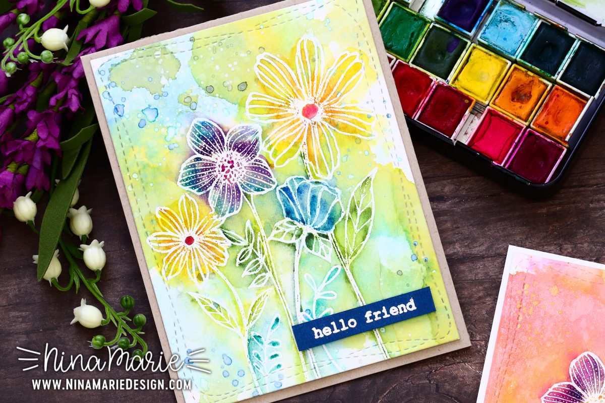 Under-Painting with Memory Box - Nina-Marie Design