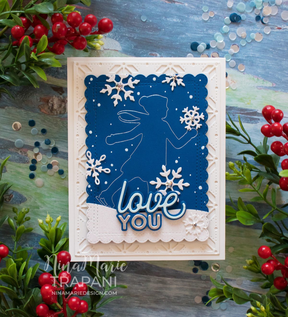 Foiling with Dies + Simon's DieCember® Blog Hop! - Nina-Marie Design