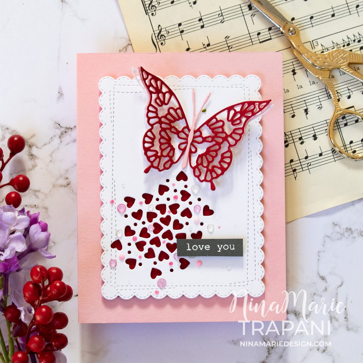 Dimensional Layered Die Cuts Featuring Memory Box - Nina-Marie Design