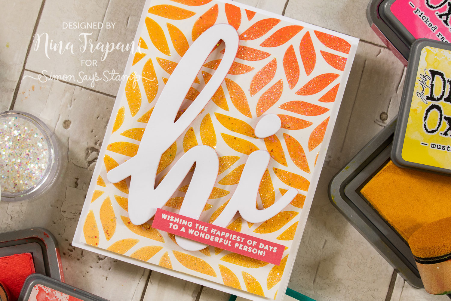 2 Ways to Add Shimmer to Stenciling - Nina-Marie Design