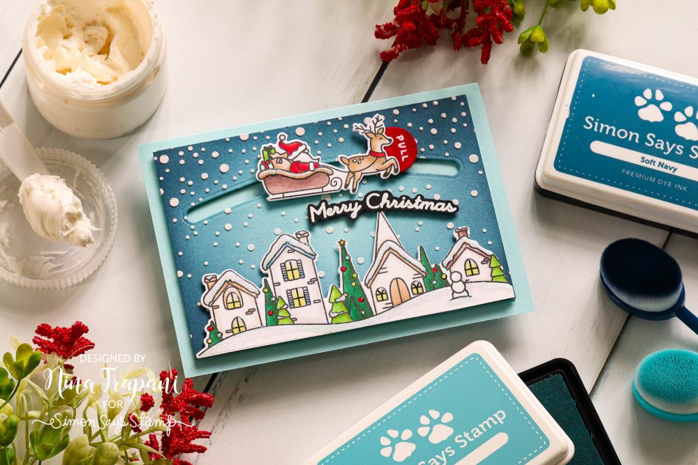Pull Tab Santa Slider + Simon's Make Merry Blog Hop! - Nina-Marie Design