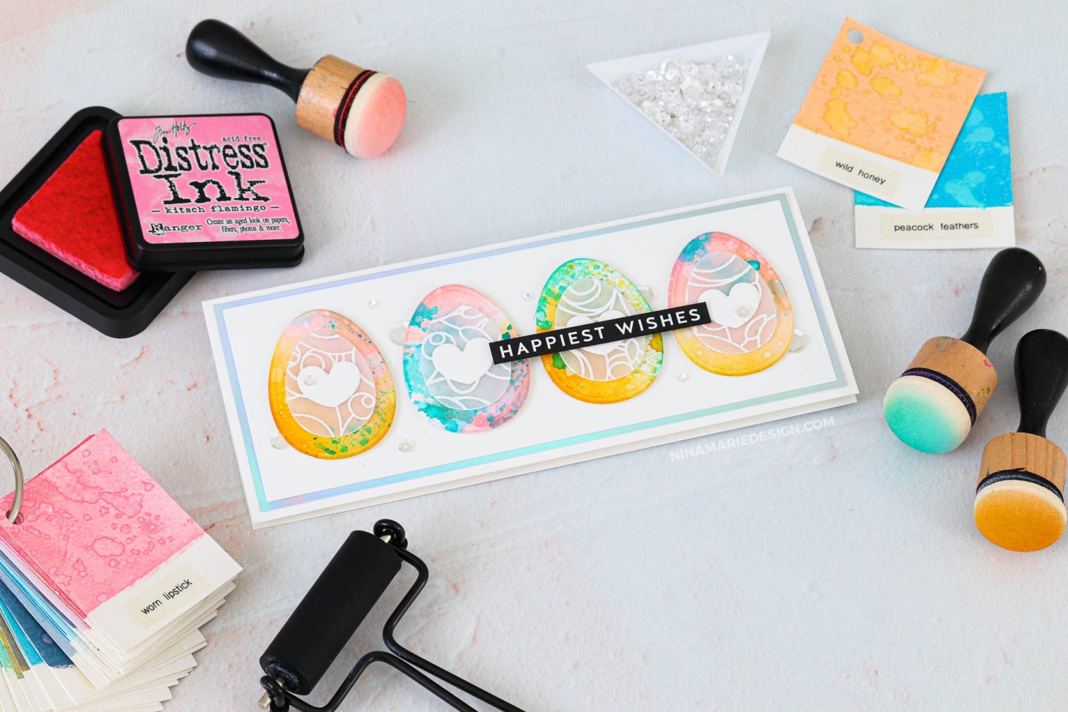 Gel Press Distress + New Tim Holtz Tools! - Nina-Marie Design