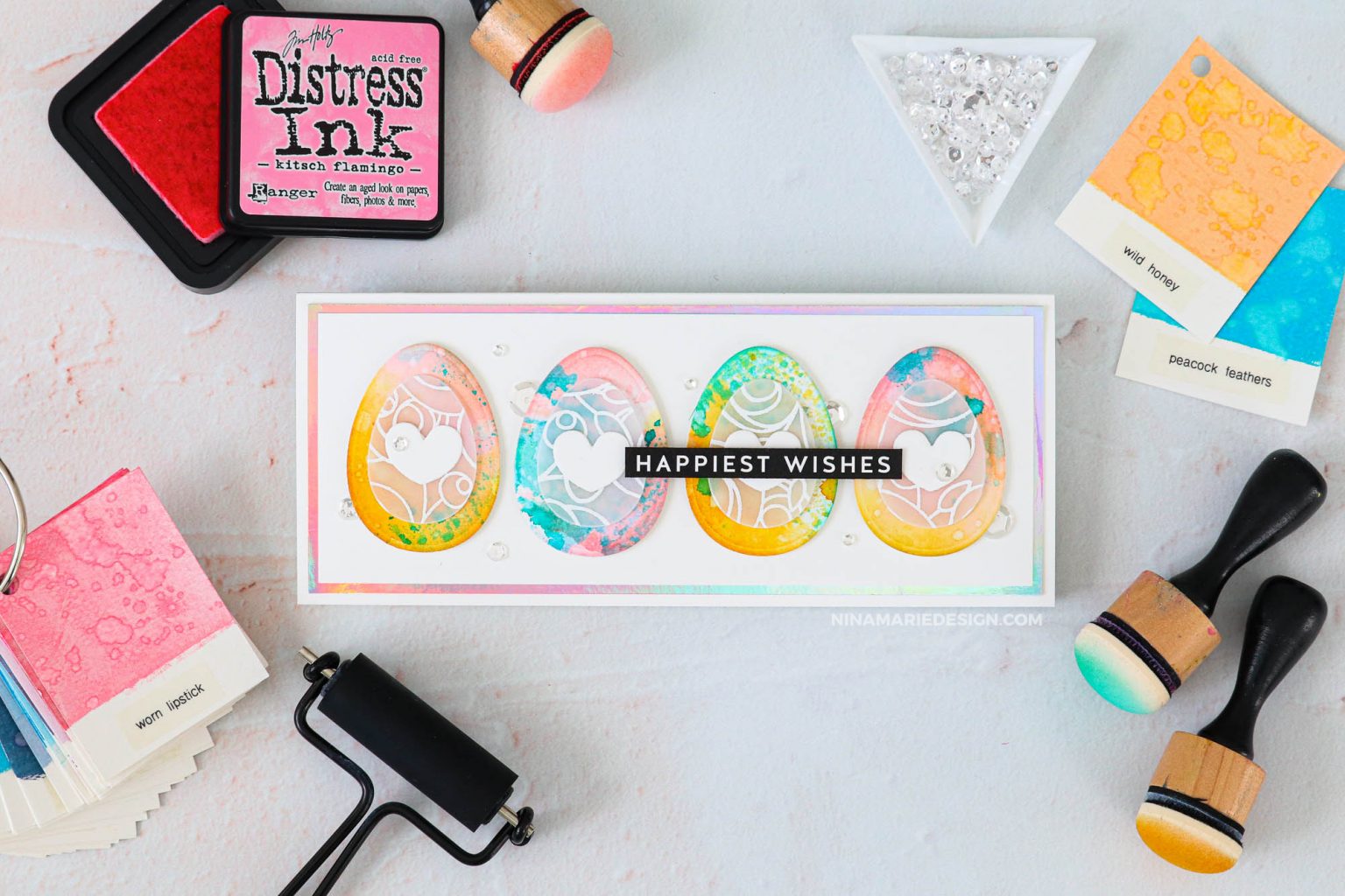 Gel Press Distress + New Tim Holtz Tools! - Nina-Marie Design