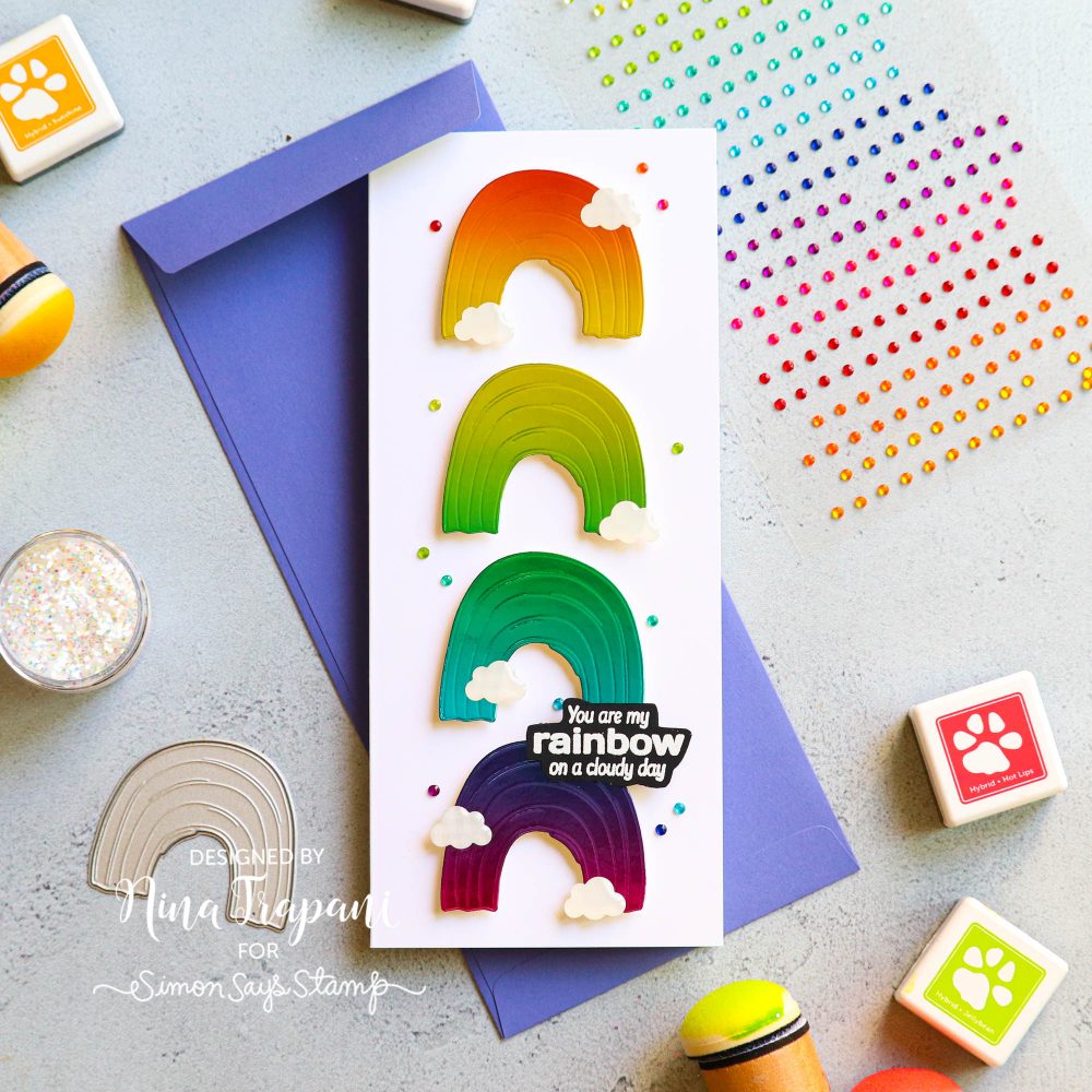 3 Ways to Make Rainbow Cards with Simon's June 2021 Kit! - Nina-Marie ...