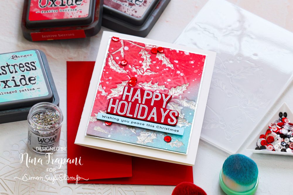 More Ways to Use Embossing Folders + Simon's New Handmade Holiday Release! - Nina-Marie Design