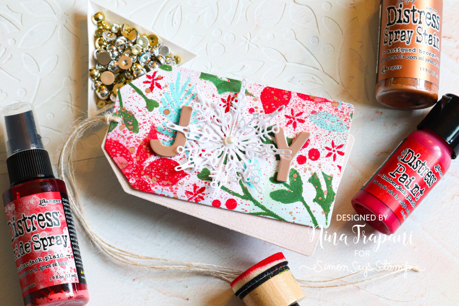 3 Ideas, 1 Stencil! Tim's New Distress Color Lumberjack Plaid! - Nina ...