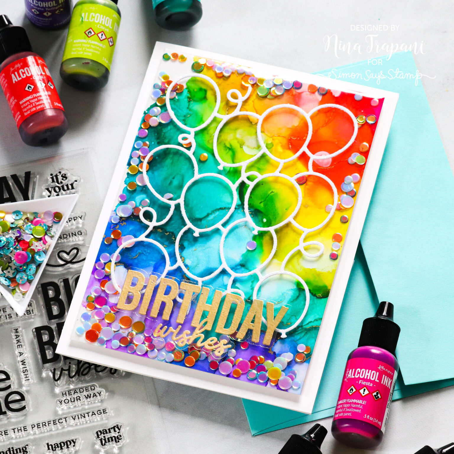 3+ Ways to Use Acetate! Plus Simon's Be Creative Blog Hop - Nina-Marie ...