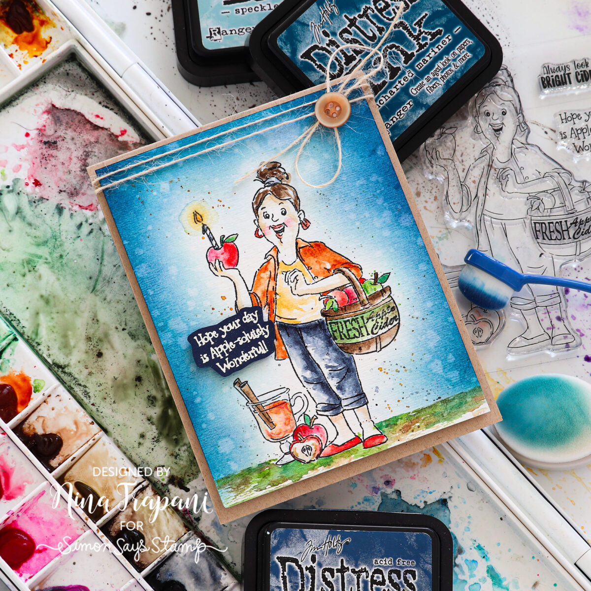 Easy Watercolor Technique + Art Impressions STAMPtember® Collab! - Nina ...