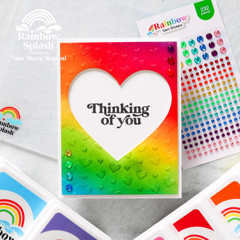 3 Easy RAINBOW Cards with NEW Rainbow Splash Brand! - Nina-Marie Design