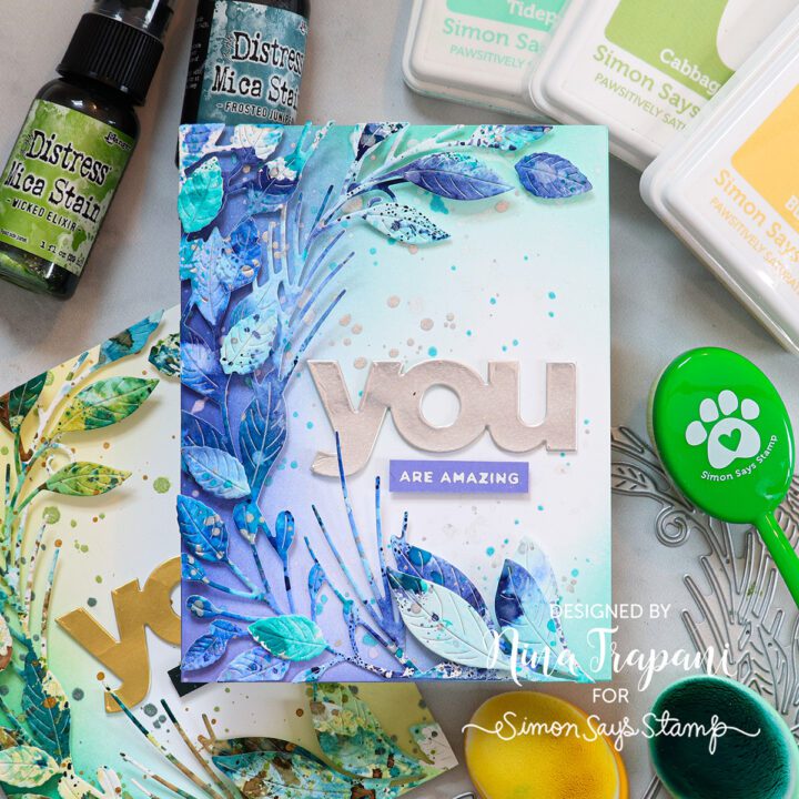 Distress Ink Smooshing for Die Cuts—2 Cards! Plus Simon's Cheering for ...