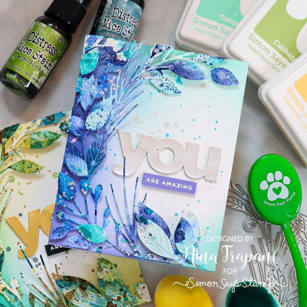 Distress Ink Smooshing for Die Cuts—2 Cards! Plus Simon's Cheering for ...