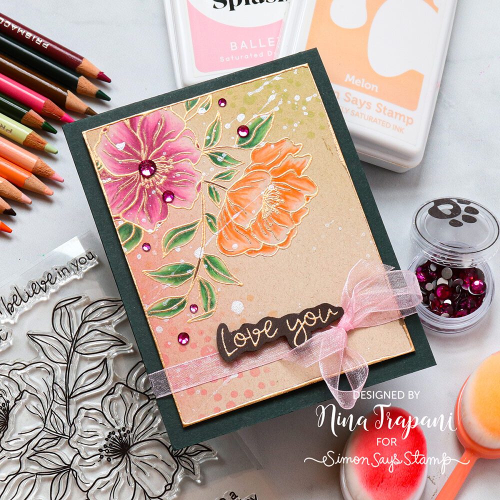 Colored Pencils on Kraft + an Embossing Trick! - Nina-Marie Design