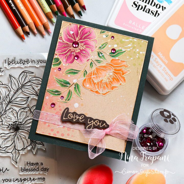 Colored Pencils on Kraft + an Embossing Trick! - Nina-Marie Design