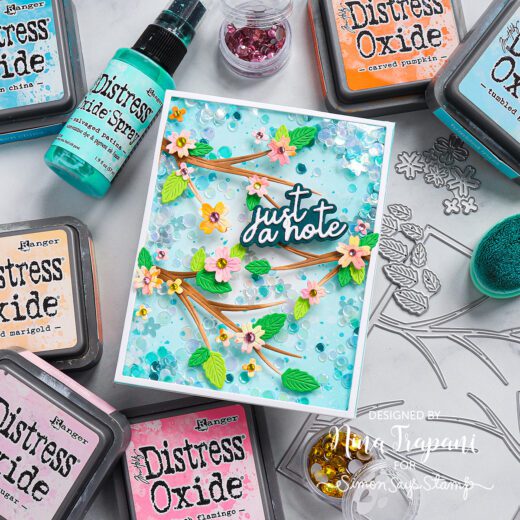 Ink Smooshing to Color Die Cuts + Rain or Shine Blog Hop! - Nina-Marie ...